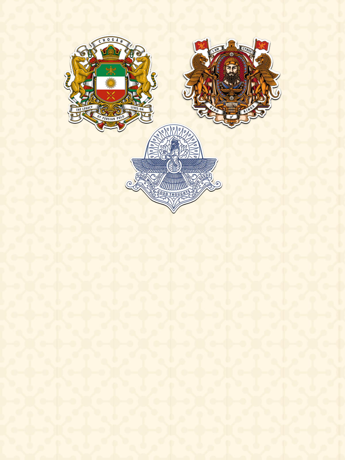 Unique Persian Stickers and Magnets from Persian Sticker Stories
