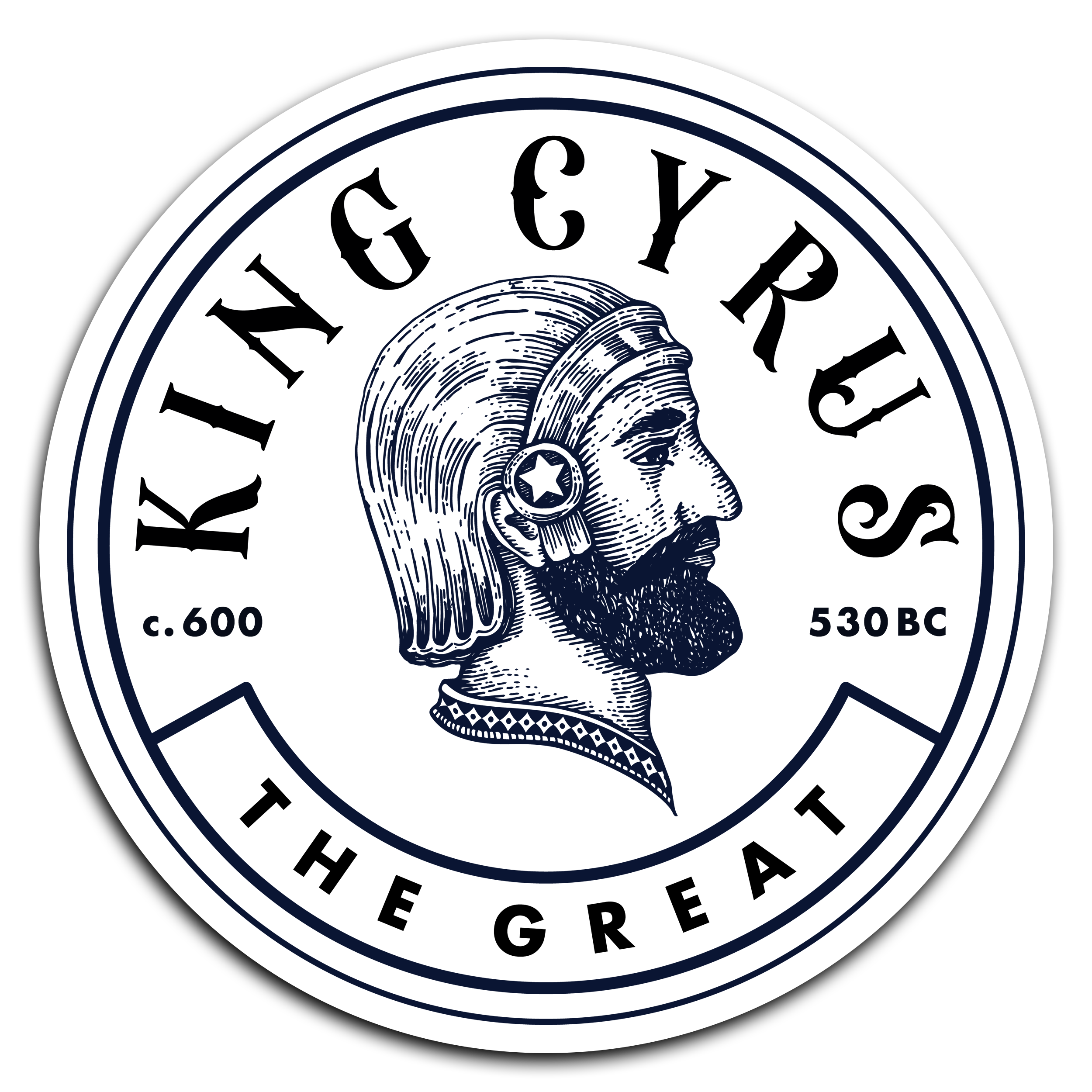 Vintage Cyrus the Great Illustration – Persian Sticker Stories